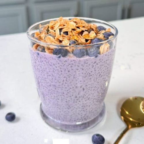 Instant Blueberry Chia Pudding (Easy, Gluten-Free, 50g Protein!) - Info ...
